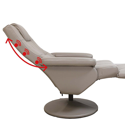 Fauteuil de relaxation massant chauffant pivotant | L'Homme Moderne